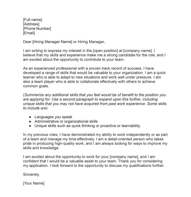 What Details Should Be Included in a Cover Letter - Citi College